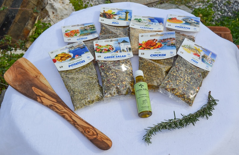 Greek Spices Gift Box, Gourmet Gift Box, Organic Food Gift Set, Mother ...