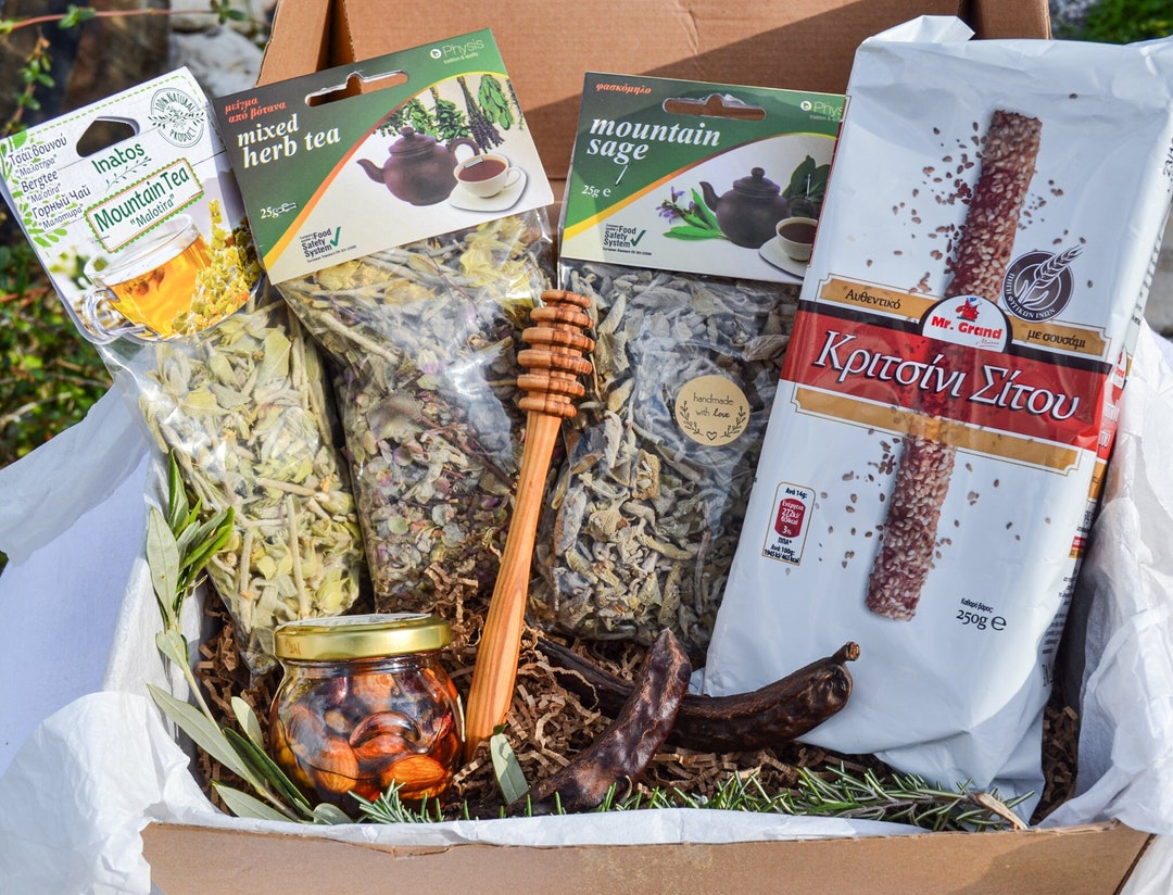 Tea Gift Box, Mountain Tea Set, Gourmet Gift Box, Greek Tea Gift Box ...