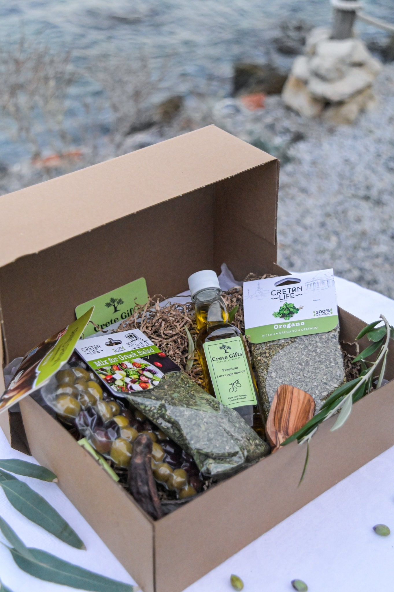 Greek Gourmet Gift Box, Christmas Gourmet Gift Basket, Greek Food Gift ...