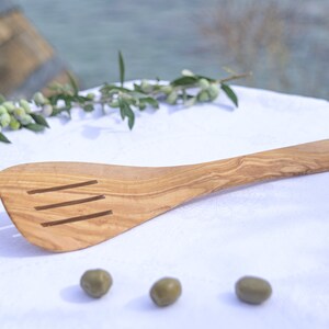 Olive Wood Kitchen Utensils, Set of 3 Cooking Utensils, Handmade Wooden ...