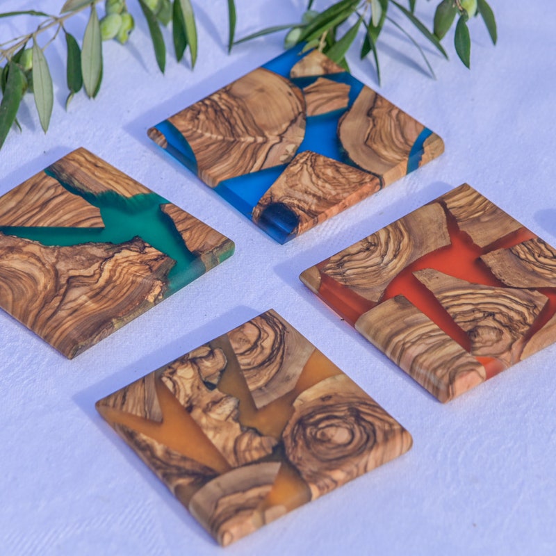 Epoxy Coasters - Etsy