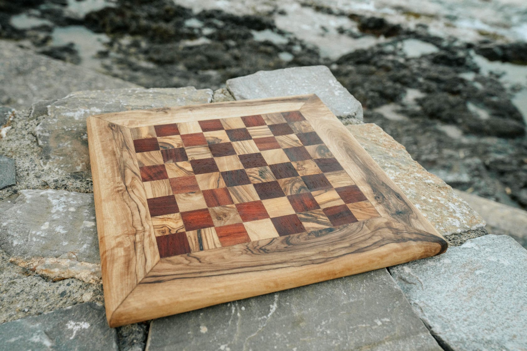 Olive Wood Chess Set, Olive Wood Chess Board, Handmade Wooden Chess Set ...