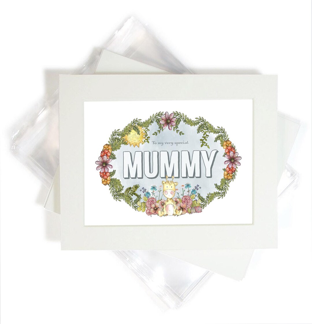 Special Mummy Mother's Day Art Print. Personalised Mother's Day Print ...