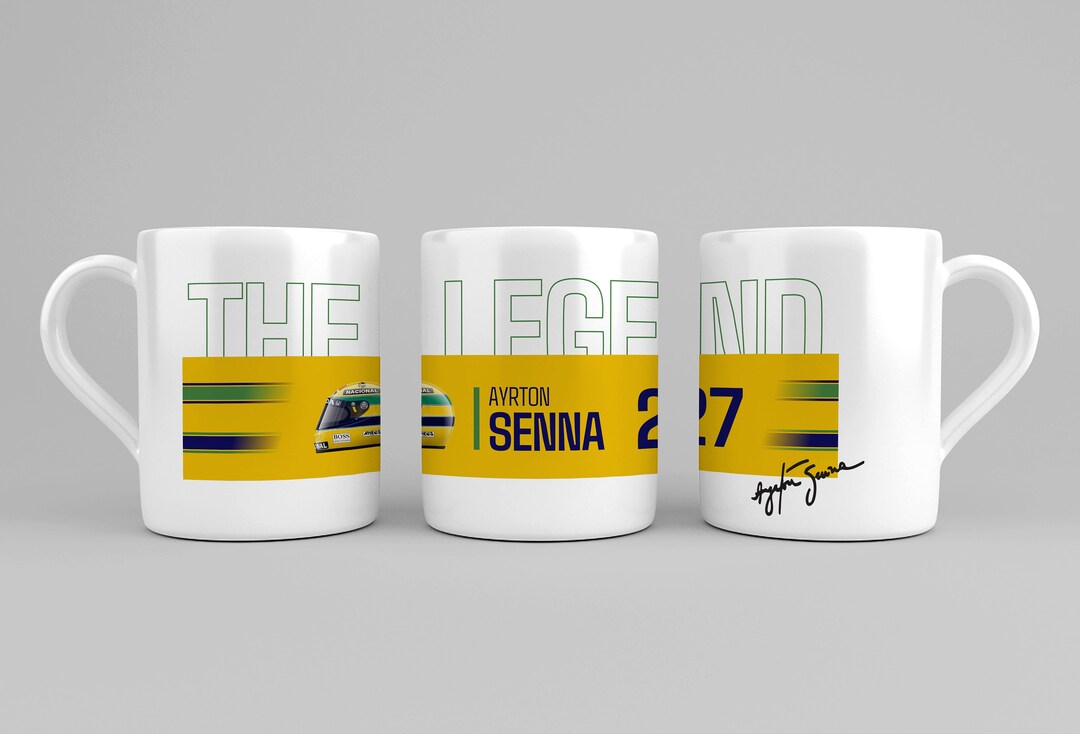 Ayrton Senna F1 Legend Mug Design Dijital Edition 11 Oz Mug Cricut ...