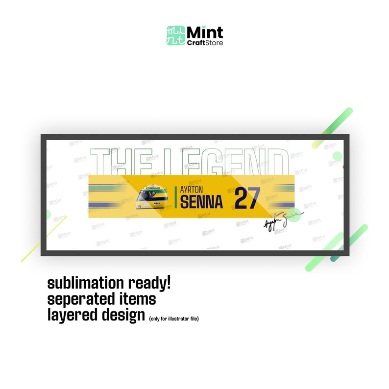 Ayrton Senna F1 Legend Mug Design Dijital Edition 11 Oz Mug Cricut ...