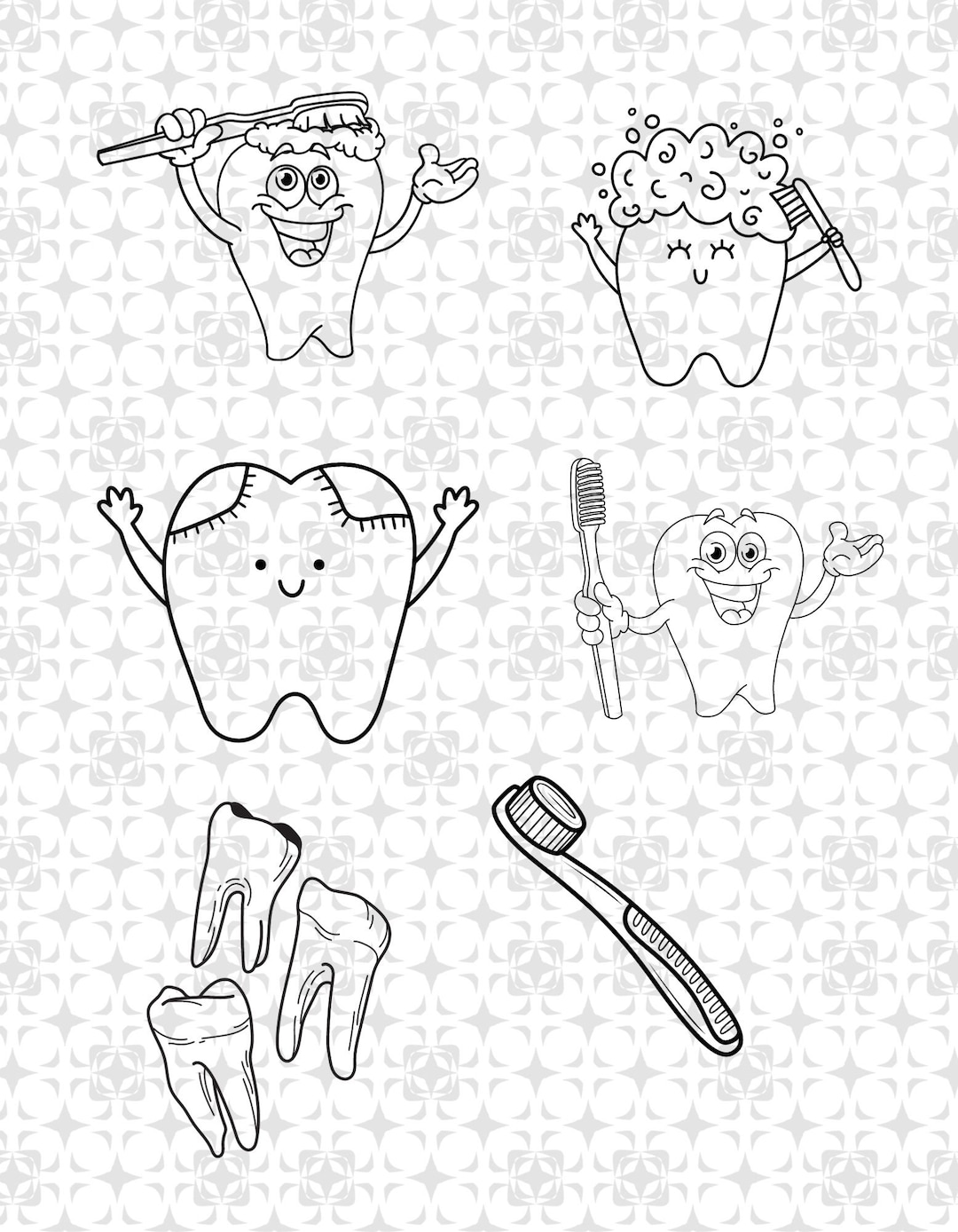 Zahn Svg Bundle,zahn PNG Bundle,zahn Clipart,zahn Svg Geschnitten ...