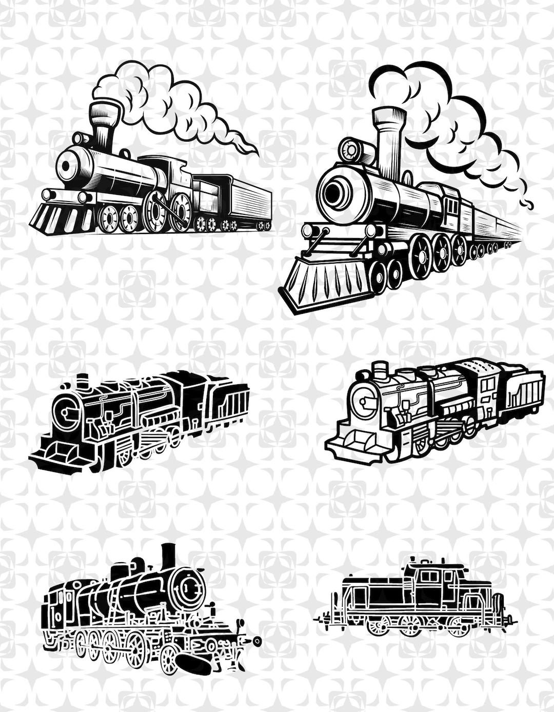 Railway SVG Bundle | Train Svg | Railway Svg | Locomotive Svg | Steam ...