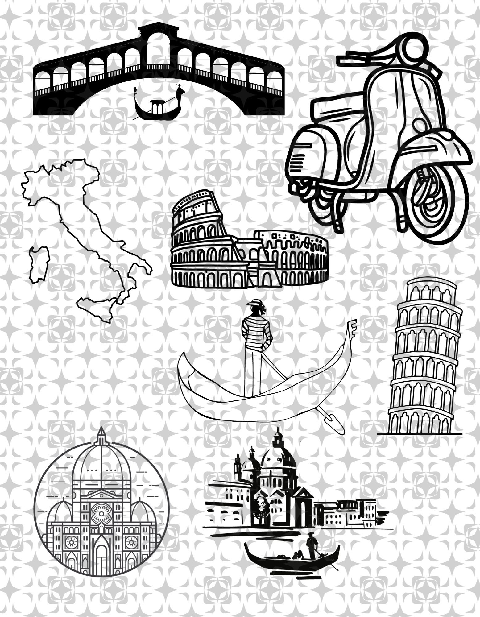 Italy Svg Files,italy Clipart Png Files,italy Svg Bundle,italy Svg ...