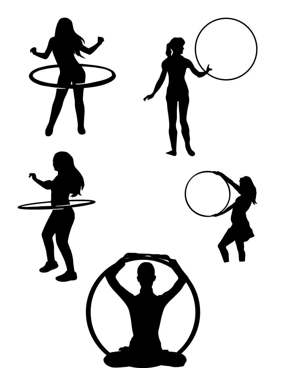 Hula Hoop ,SVG Bundle,hula Hooping,png Transparent File ,hoop,dance ...