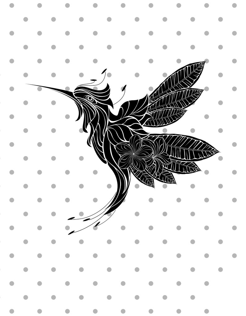 Hummingbird SVG Bird SVG Hummingbird Flowers Svg Flower Hummingbird ...