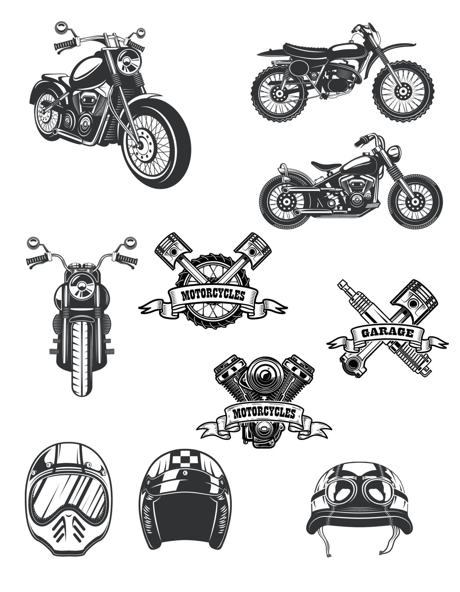 Motorcycle SVG. Biker SVG. Motorcycle Svg Files for Cricut. Motorcycle ...