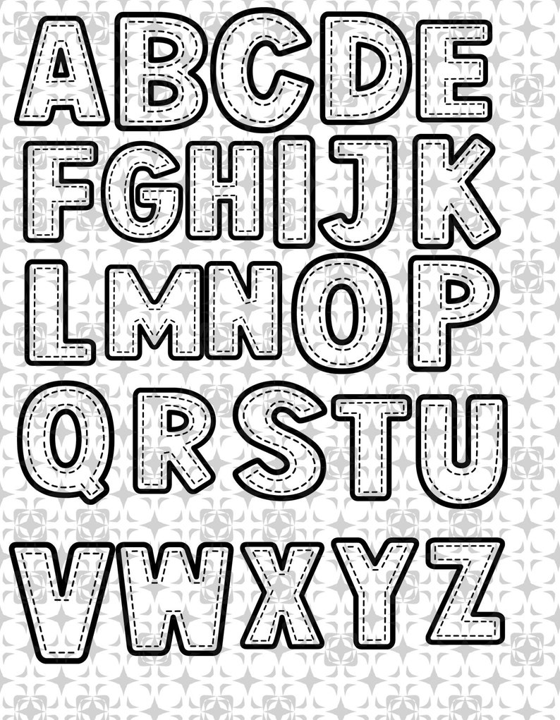 Alphabet Bundle SVG, Kids Alphabet Cutting File,carton ABC Alphabet Svg ...