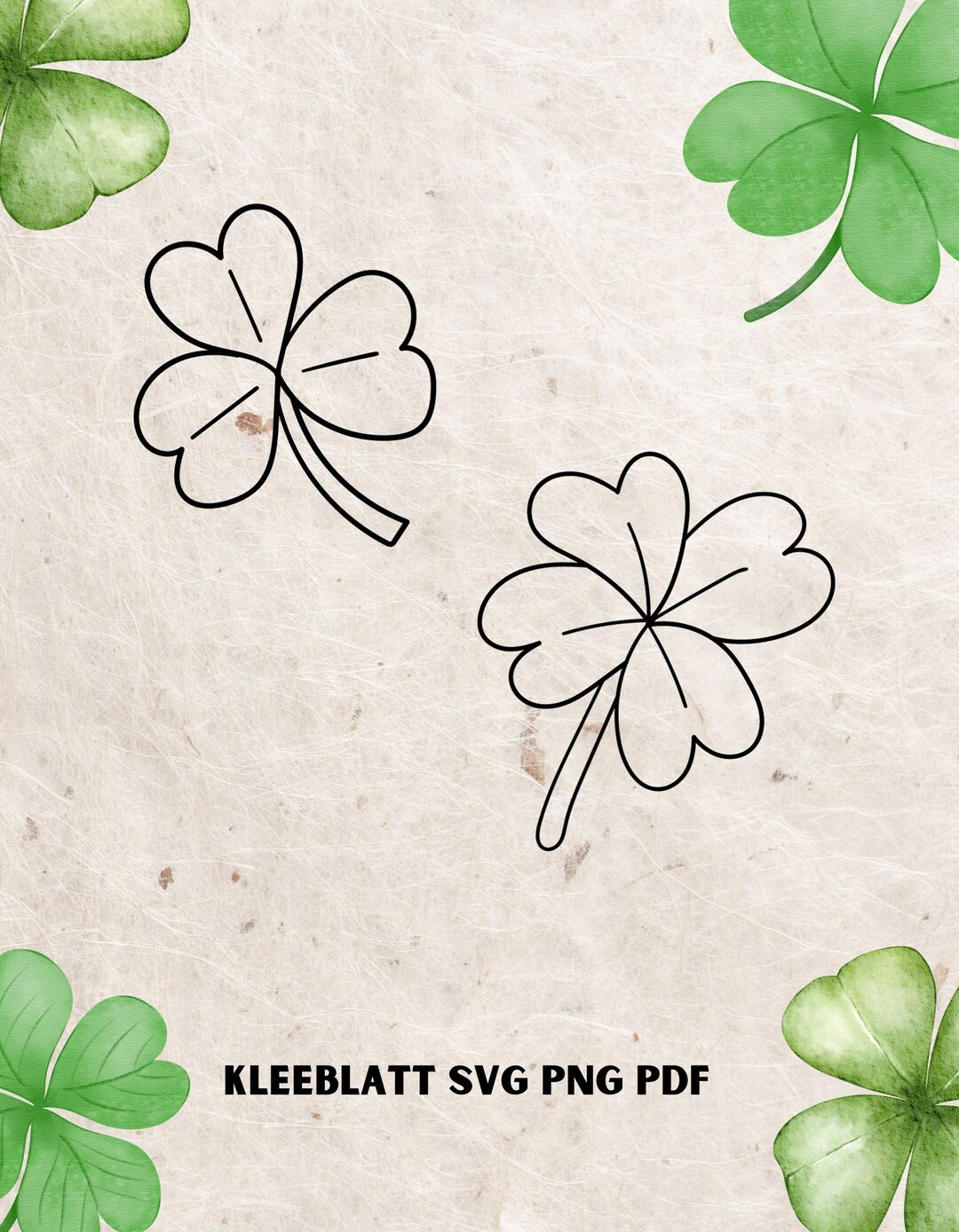 Kleeblatt umriss svg, Kleeblatt svg, Kleeblatt Clipart, Kleeblatt ...