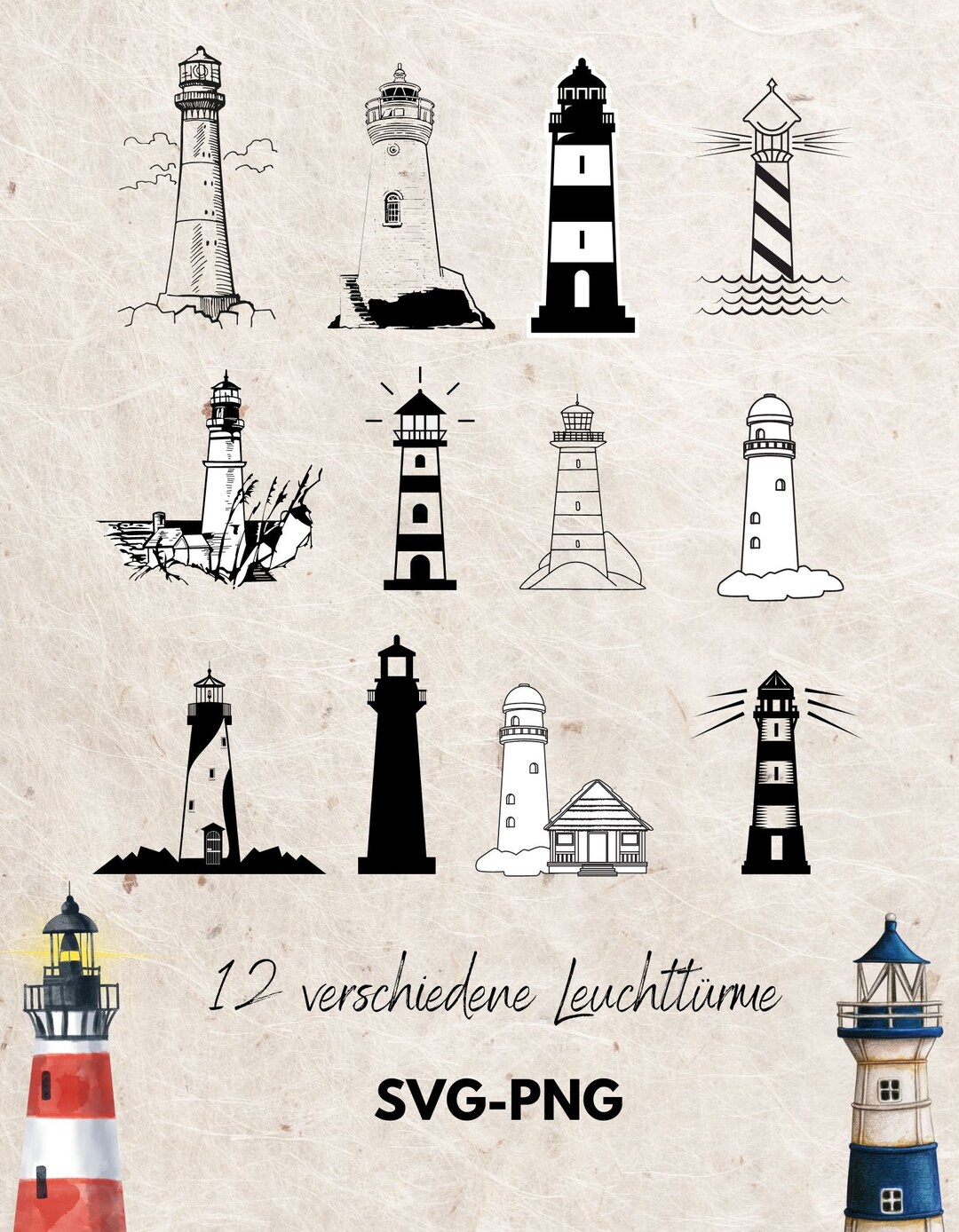 Lighthouse Svg,lighthouse Bundle Svg Lighthouse Png,lighthouse Svg ...