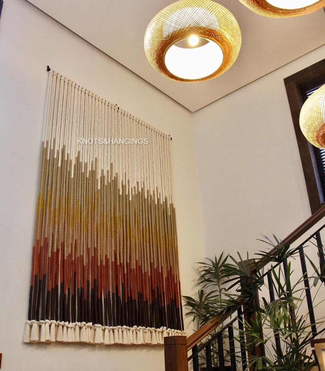 Sentosa Mexican Macrame Wall Hanging, Fiber Wall Art, Textile Art ...