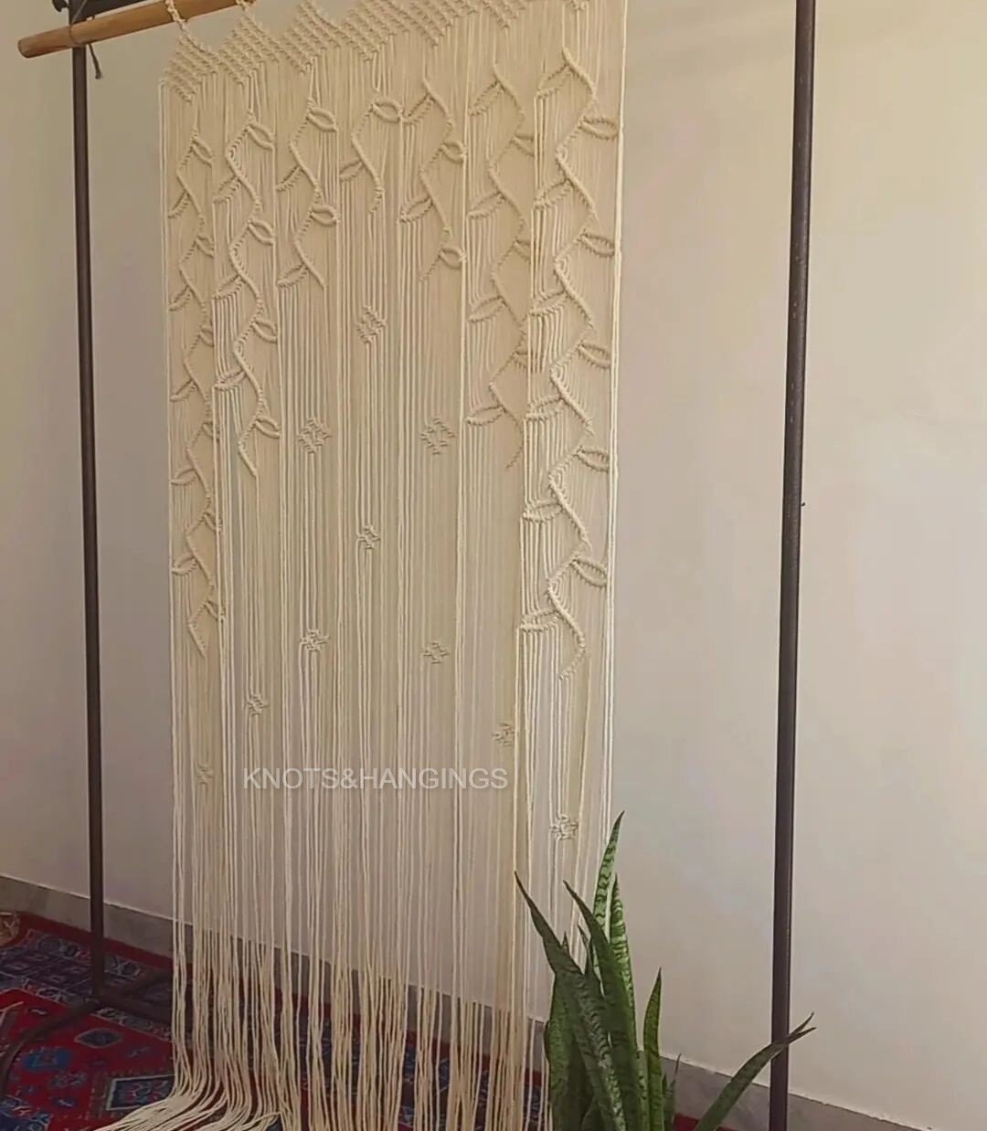 Artistic Macrame Curtain Perfect Boho Room Divider Macrame Curtain ...