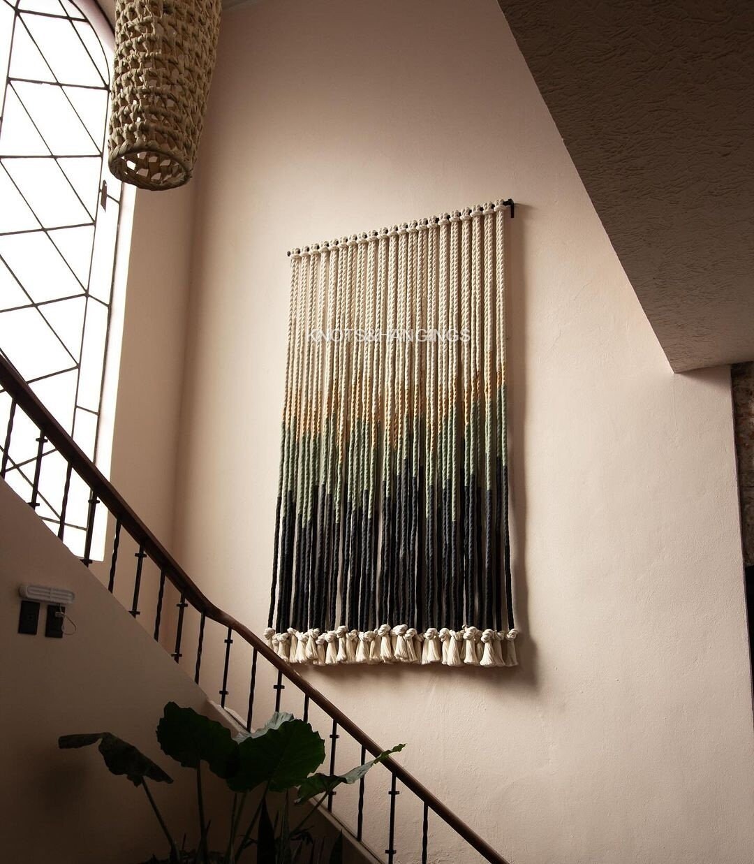 Large Mexican Cotton Art Wall Hanging: A Touch of Timeless Elegance for ...