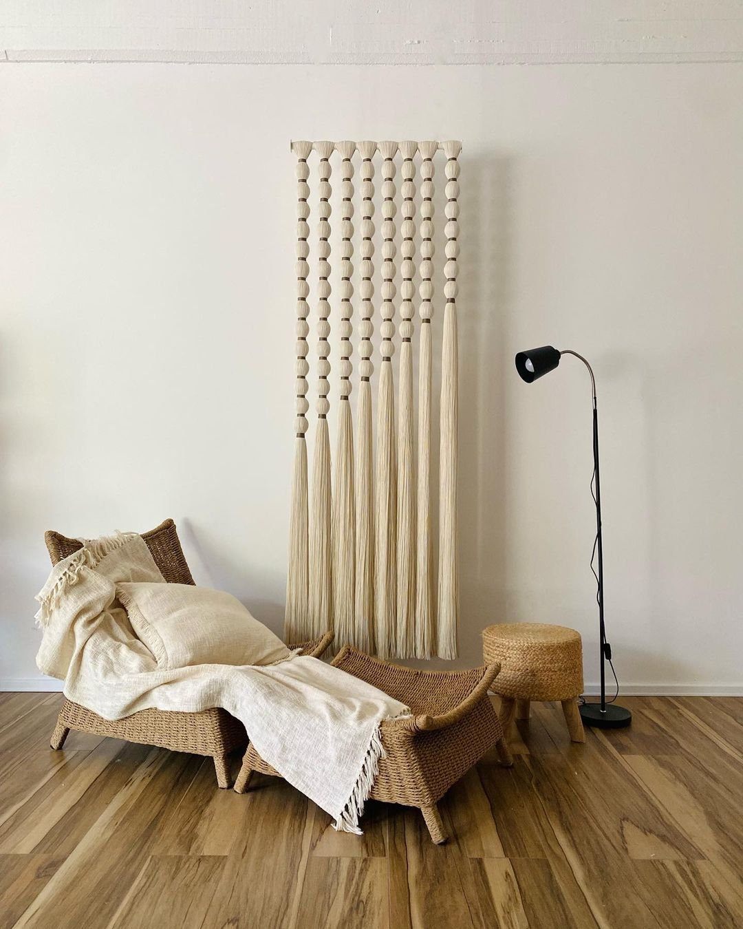 Berth Large Handmade Macrame Backdrop | Modern Boho Wall Tapestry ...