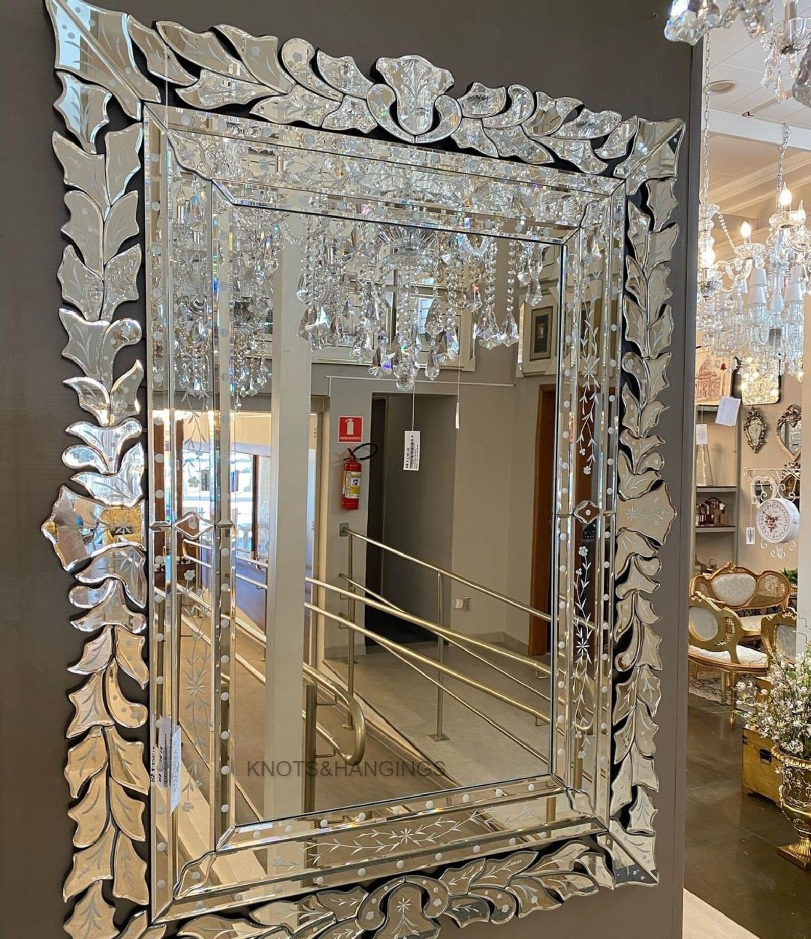 Interior Decor Regal Venetian Mirror Italian Style Wall Mirror, Living ...