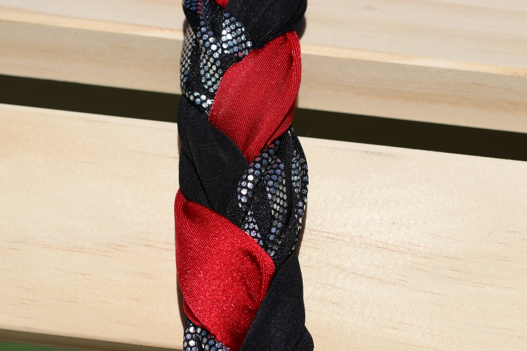 Braided Tail Saver - Red/black/zebra Silver Metallic - Etsy