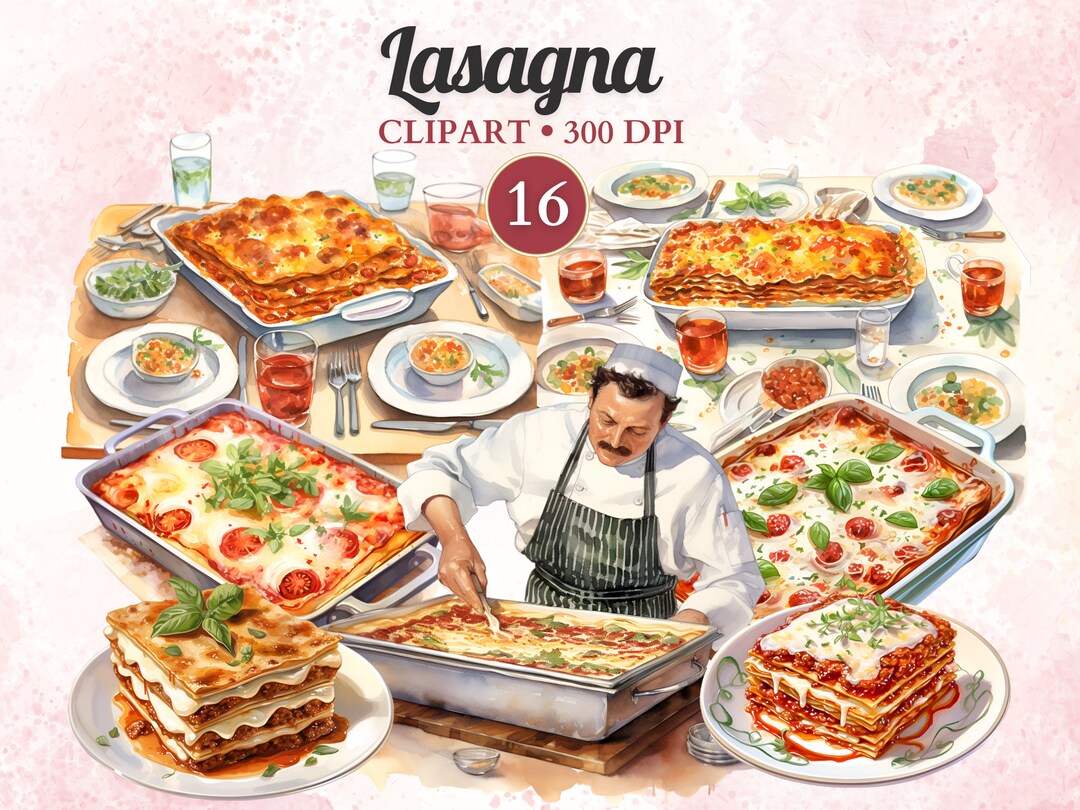 Lasagna Clipart, Pasta Clipart, Pasta Png, Italian Pasta, Italian Food ...