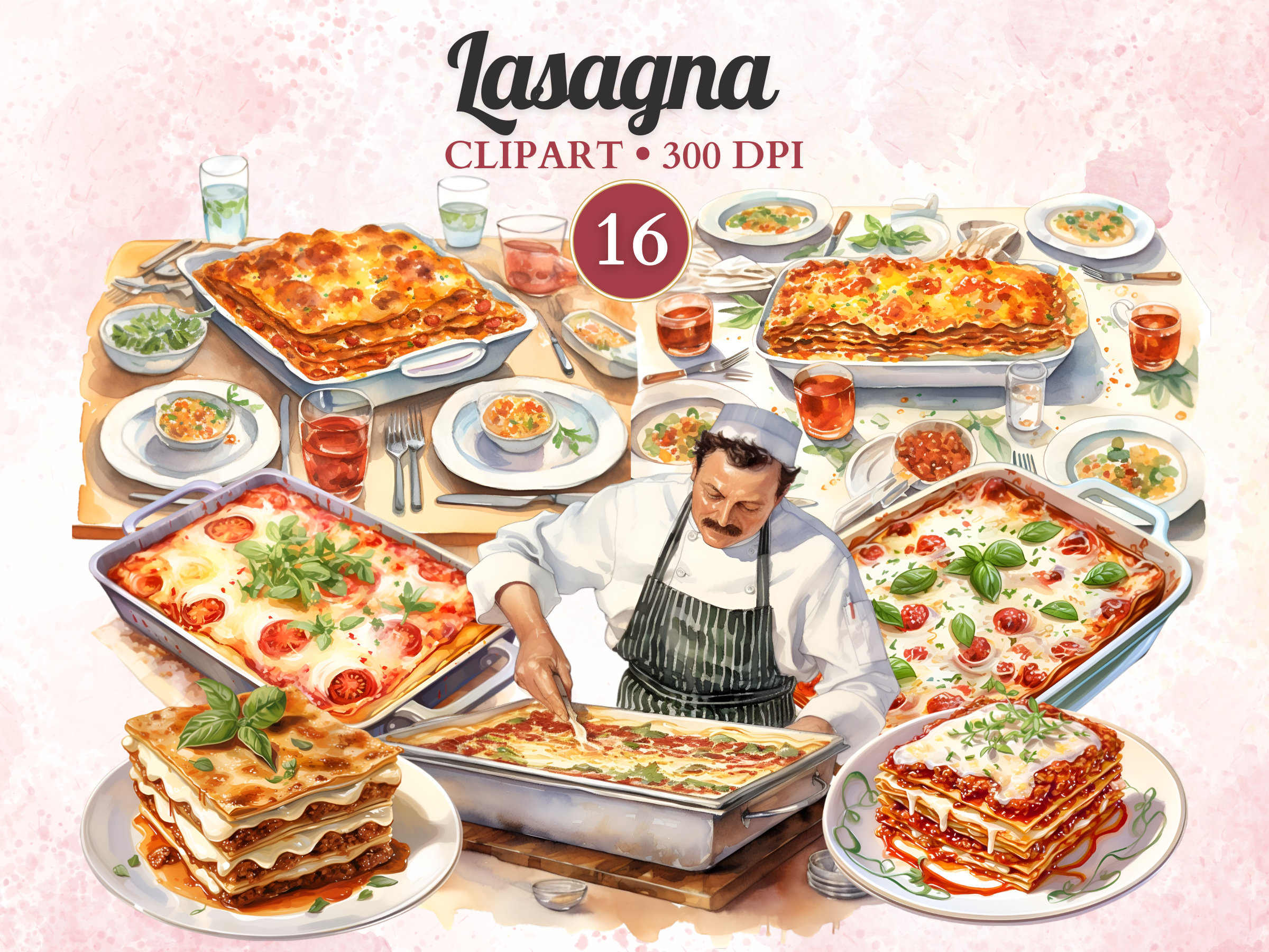 Lasagna Clipart, Pasta Clipart, Pasta Png, Italian Pasta, Italian Food ...