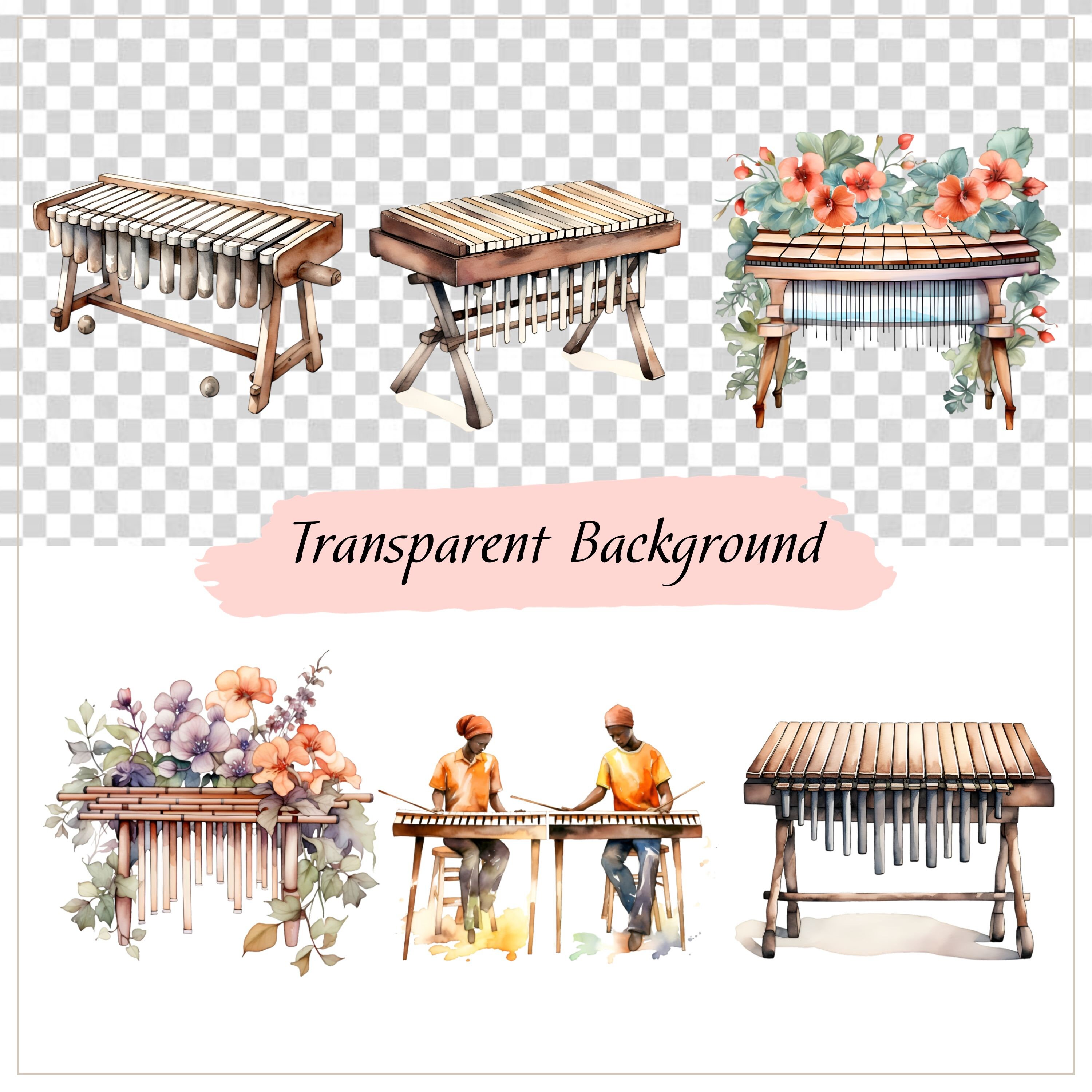 Marimba Clipart, Marimba Png, Xylophone, Percussion Instrument ...