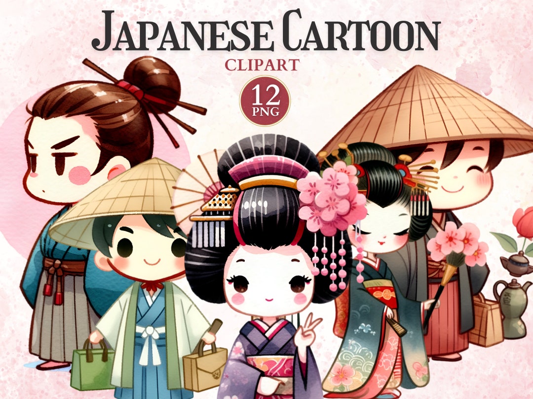 Japanese Cartoon Clipart, Japanese Culture, Cultural Symbols, Cultural ...