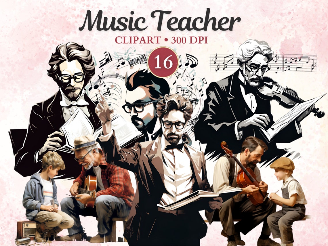 Music Teacher Clipart, Musician Png, Music Clipart, Music Png ...