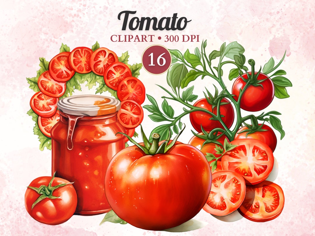 Tomato Clipart, Watercolor, Vegetables Png, Healthy Food, Veggie, Vegan ...