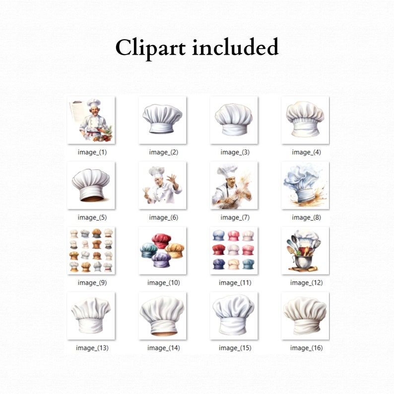 Chef Hat Clipart Chef Clipart Chef Png Chef Vector Chef - Etsy