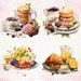 Breakfast Clipart, Watercolor, Food Clipart, Food Png, Breakfast Png ...