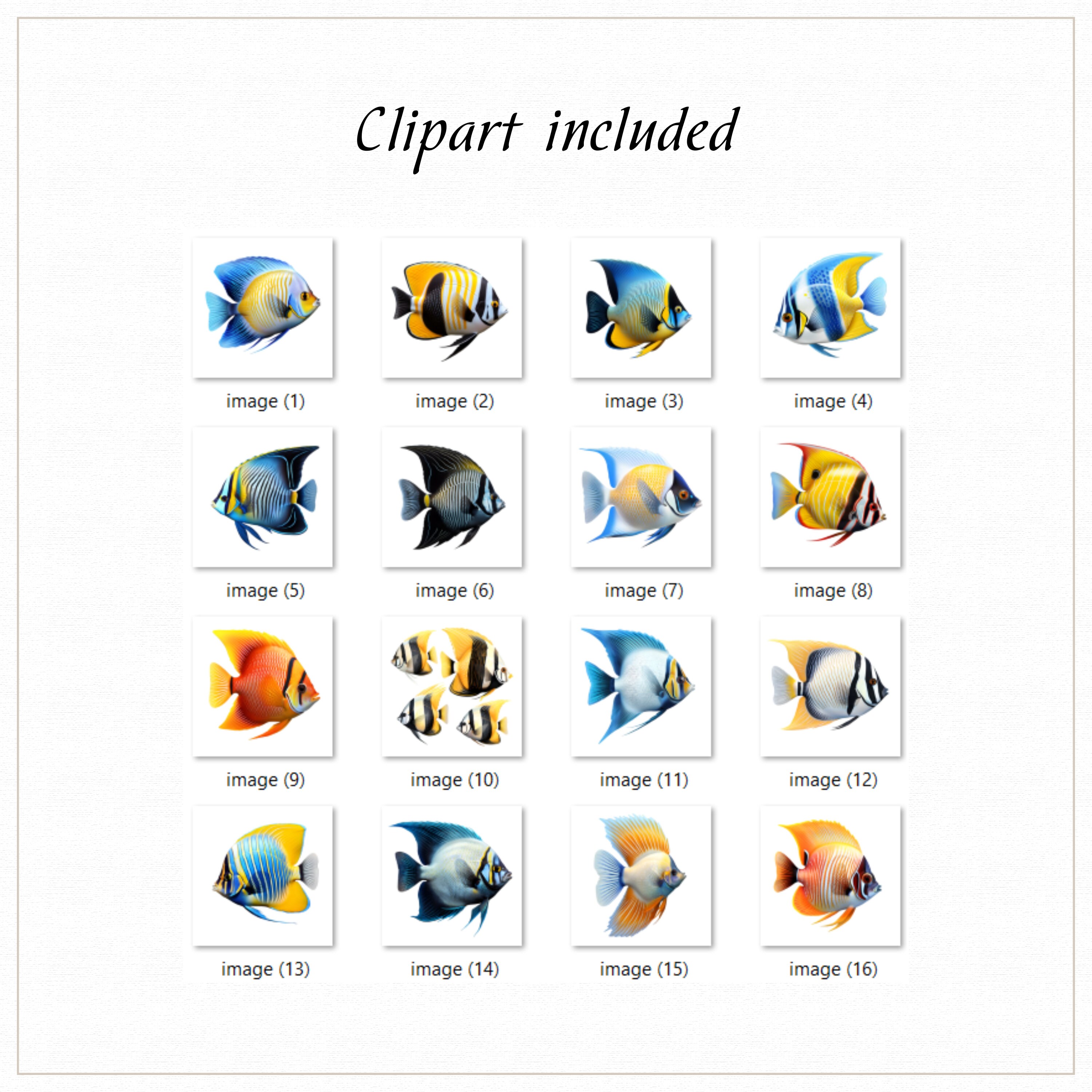 Angel Fish Clipart, Fish Png, Angelfish, Aquarium Clipart, Under the ...