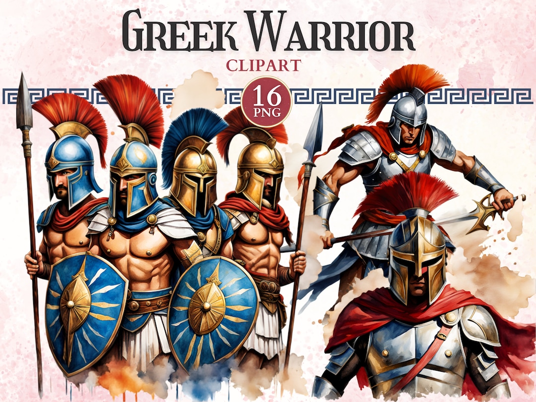 Greek Warrior Clipart, Sparta, Gladiator Helmet, Spartan Png, Animated ...