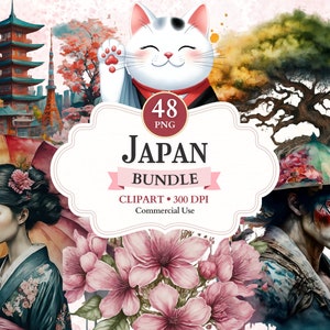Japan Clipart Bundle, Cultural Clipart, Japanese Png, Traditional ...