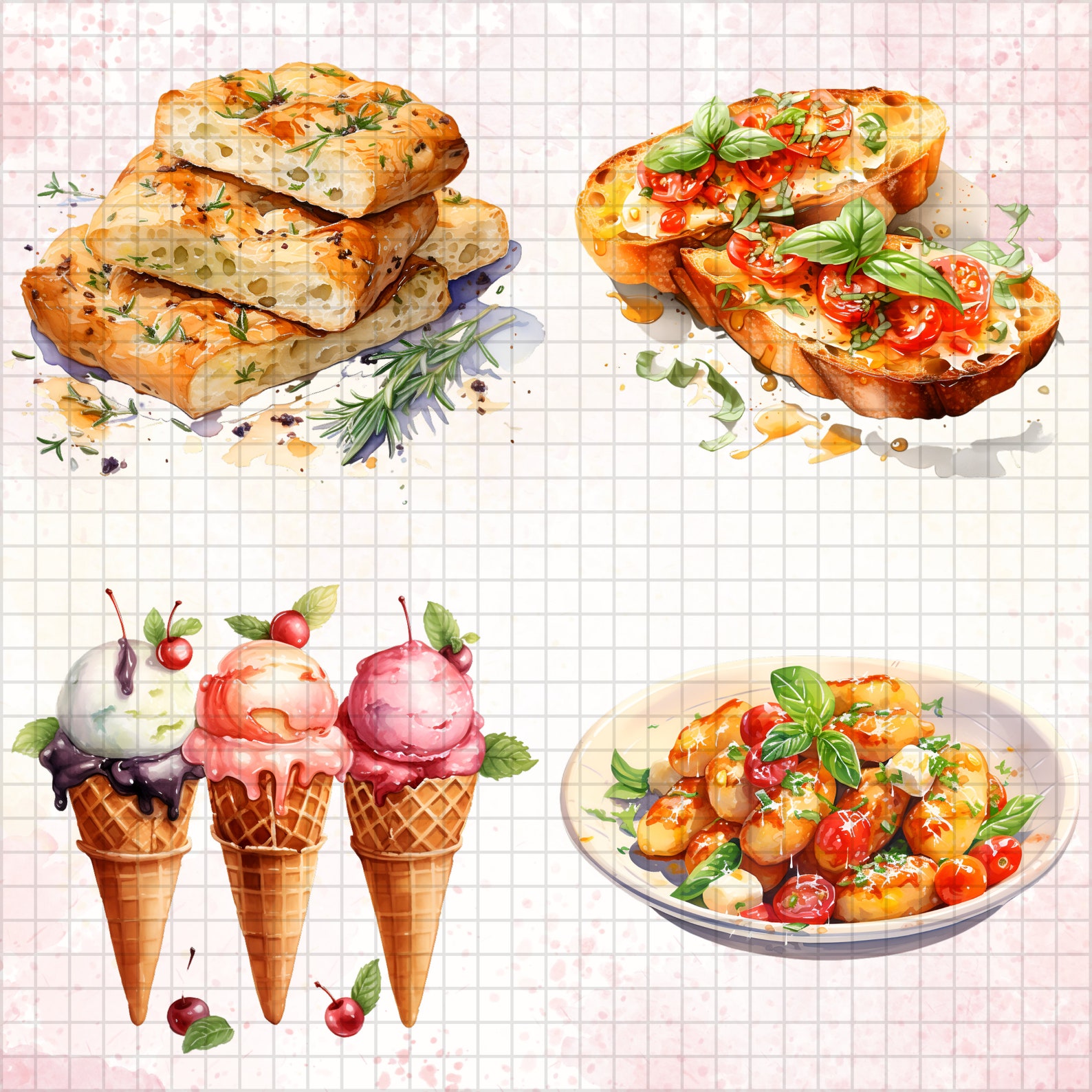 Italian Food Clipart, Italian Dishes, Food Png, Pasta Clipart, Pizza ...