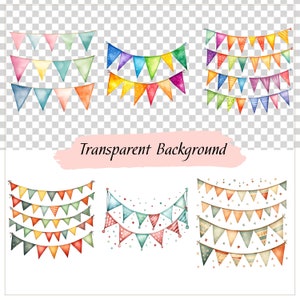 Bunting Clipart, Bunting Png, Rainbow Bunting, Flag Banner Clipart ...
