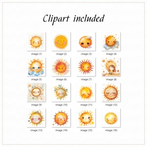 Kawaii Sun Clipart, Kawaii Weather, Cute Sun Clipart, Cloud Png, Clouds ...