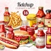 Ketchup Clipart, Ketchup Png, Sauce Clipart, Hamburger, Bbq, Hot Dog ...