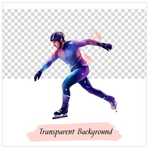 Snow Sport Clipart, Ski, Ice Skate, Snowmobile, Snowboard, Snow Png ...