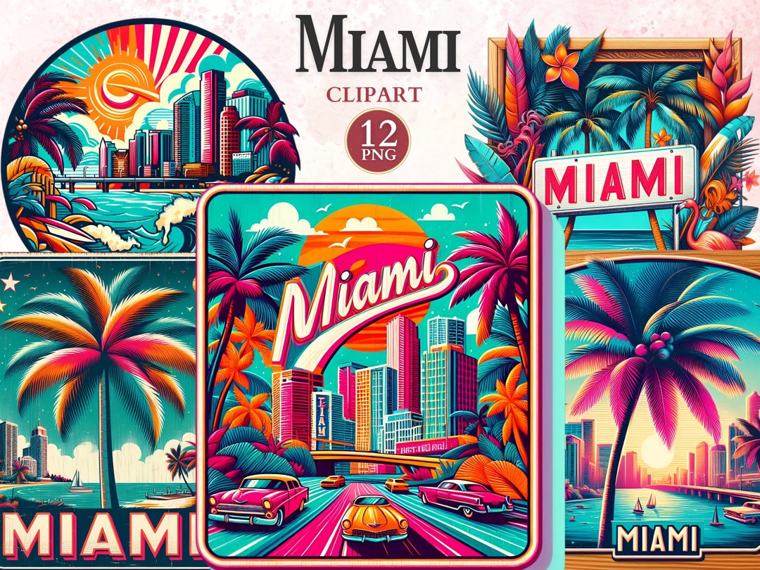 Miami Clipart, Miami Florida, Palm Tree Png, Florida Vacation, City ...