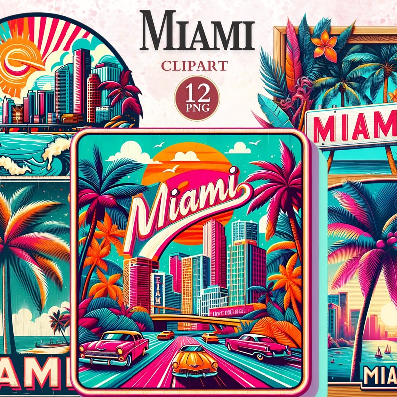 Miami Beach Flag - Etsy