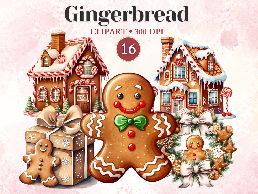 Gingerbread Clipart, Gingerbread Man Cookies, Homemade, Sweet, Food ...