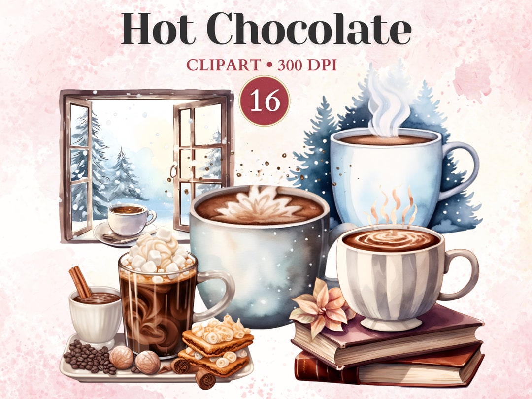 Hot Chocolate Clipart, Hot Cocoa, Mug, Cup, Winter, Sweet Clipart ...