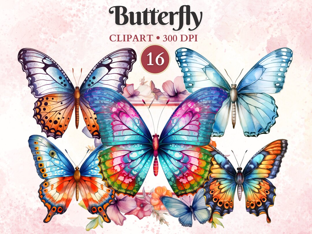 Butterfly Clipart, Butterfly Png, Insect Clipart, Silhouette ...