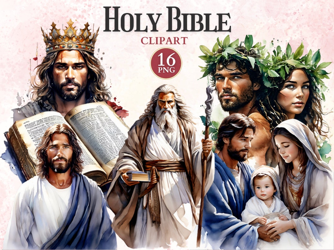 Holy Bible Clipart, Jesus Png, Faith Cut File, Catholic Icons Digital ...