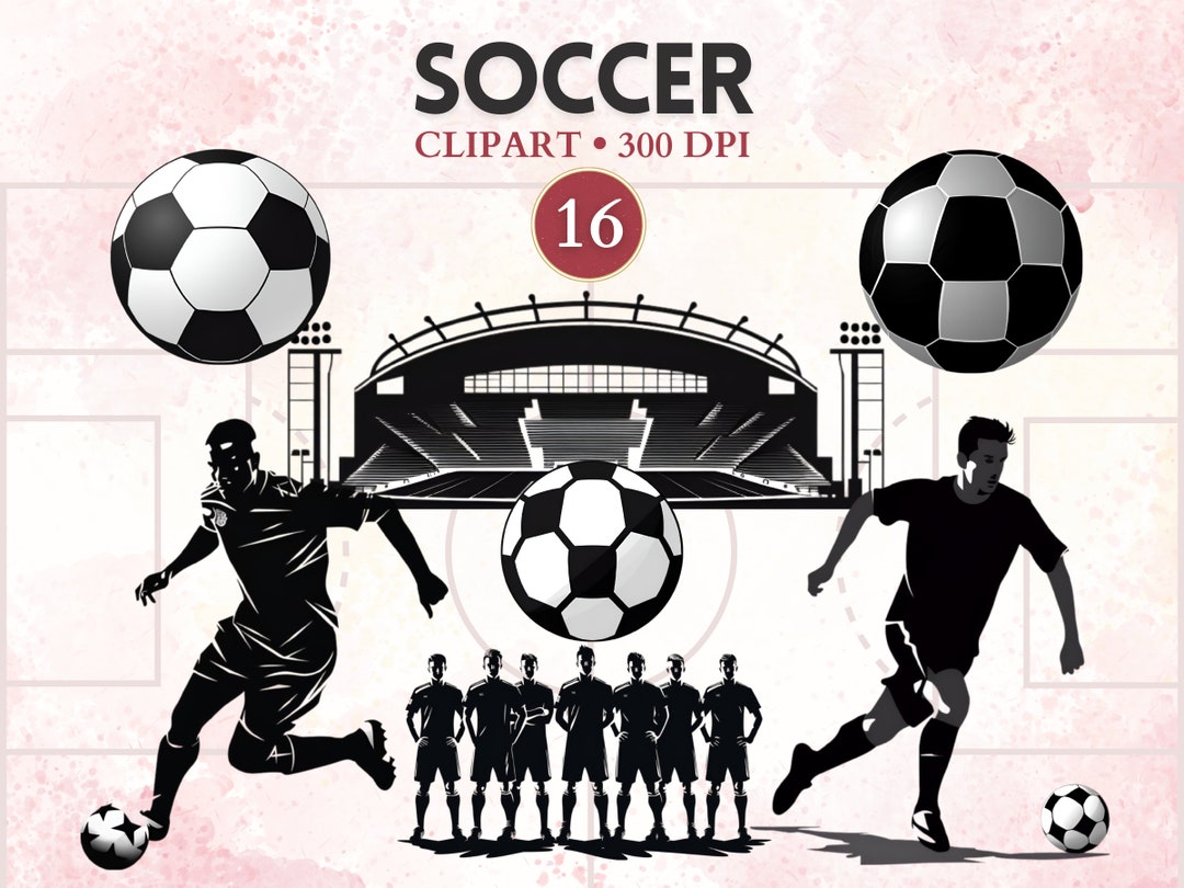 Soccer Clipart, Soccer Png, Watercolor Football, Football Vector, Sport ...