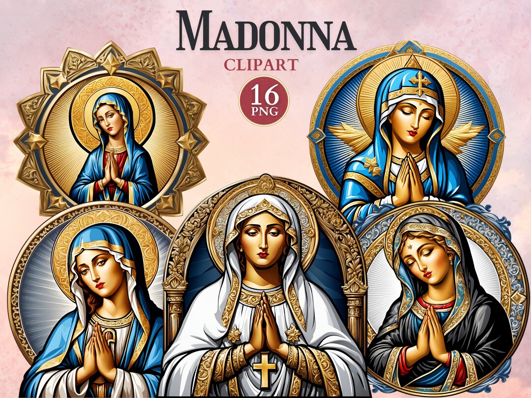 Madonna Clipart, Blessed Virgin Mary, Holy Mother, Mother of God, Faith ...