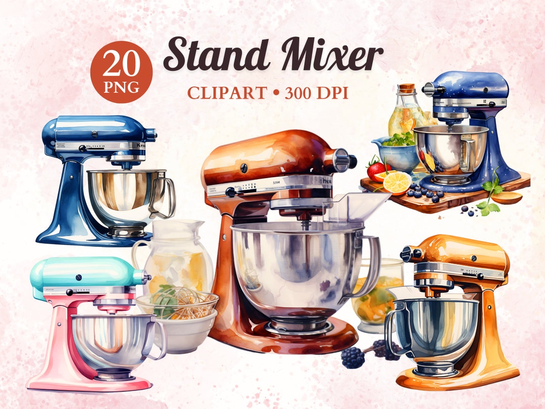 Stand Mixer Clipart Cooking Tools Clipart Kitchen Utensils - Etsy