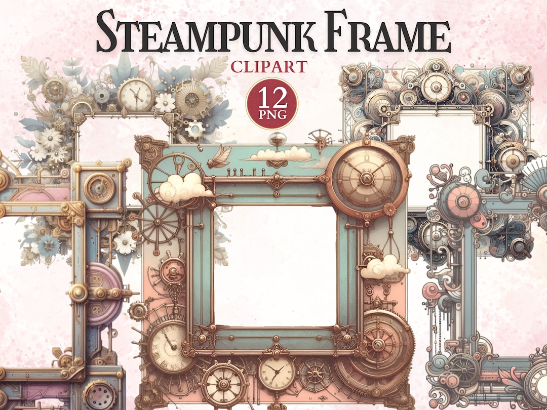 Steampunk Frame Clipart, Antique Fantasy Frames Png, Fairy Tale ...